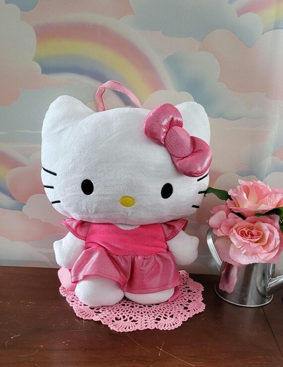 Vintage Y2K Hello Kitty Plush Backpack Kids Travellin… - Gem