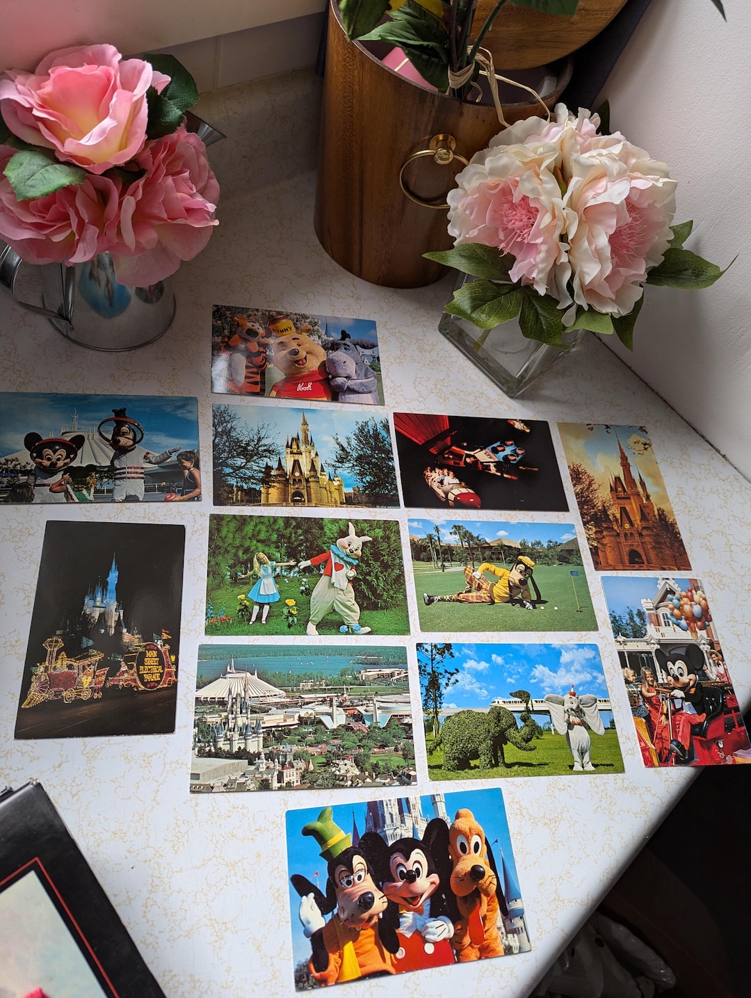 Vintage Walt Disney World Postcard Set With Original Walt Disney Paper ...