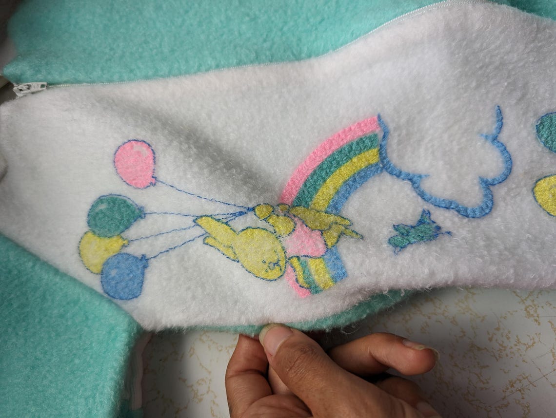 Vintage Retro 80's -90's Pretty Baby Color Block Sleeper Size 6 Months ...