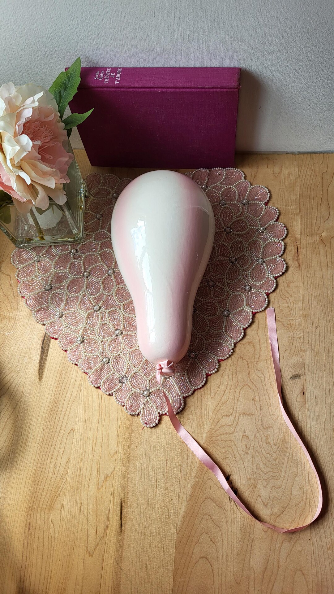 Vintage Pink Ceramic Balloons | Wall Hanging | Ceramic Balloons Gift ...