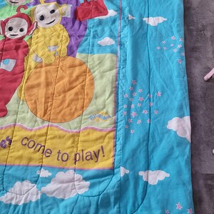 Vintage Années 1990 Teletubbies Twin Size Comforter Blanket Enfants ...