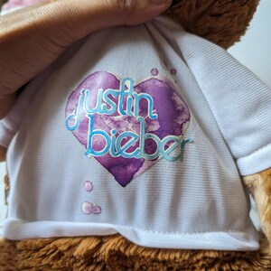Vintage Rare Justin Bieber Teddy Bear Backpack Stuffed Backpack - Etsy