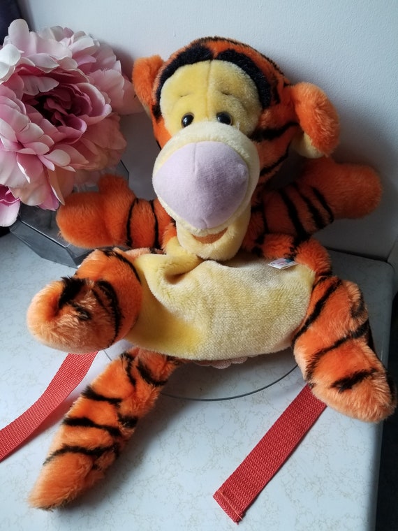 Vintage Tigger Backpack Plush Bag 12" Winnie the Pooh… - Gem