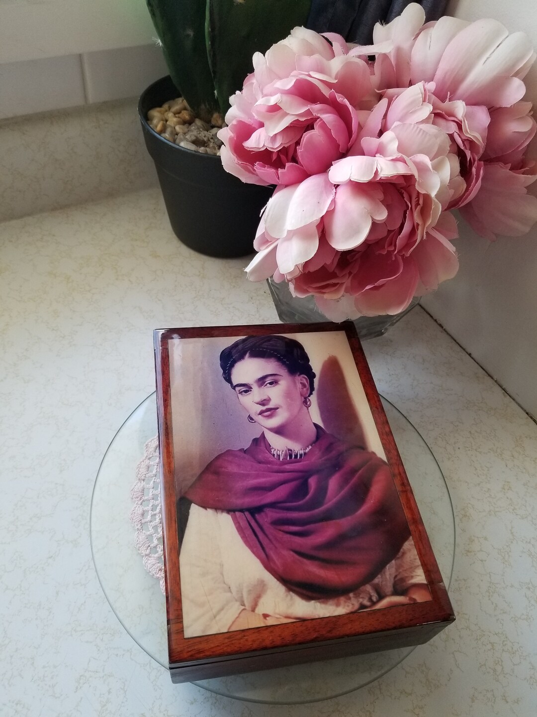 Wooden Box Frida Kahlo , Storage Box, Trinket Box, Jewelry Box, Luxury ...