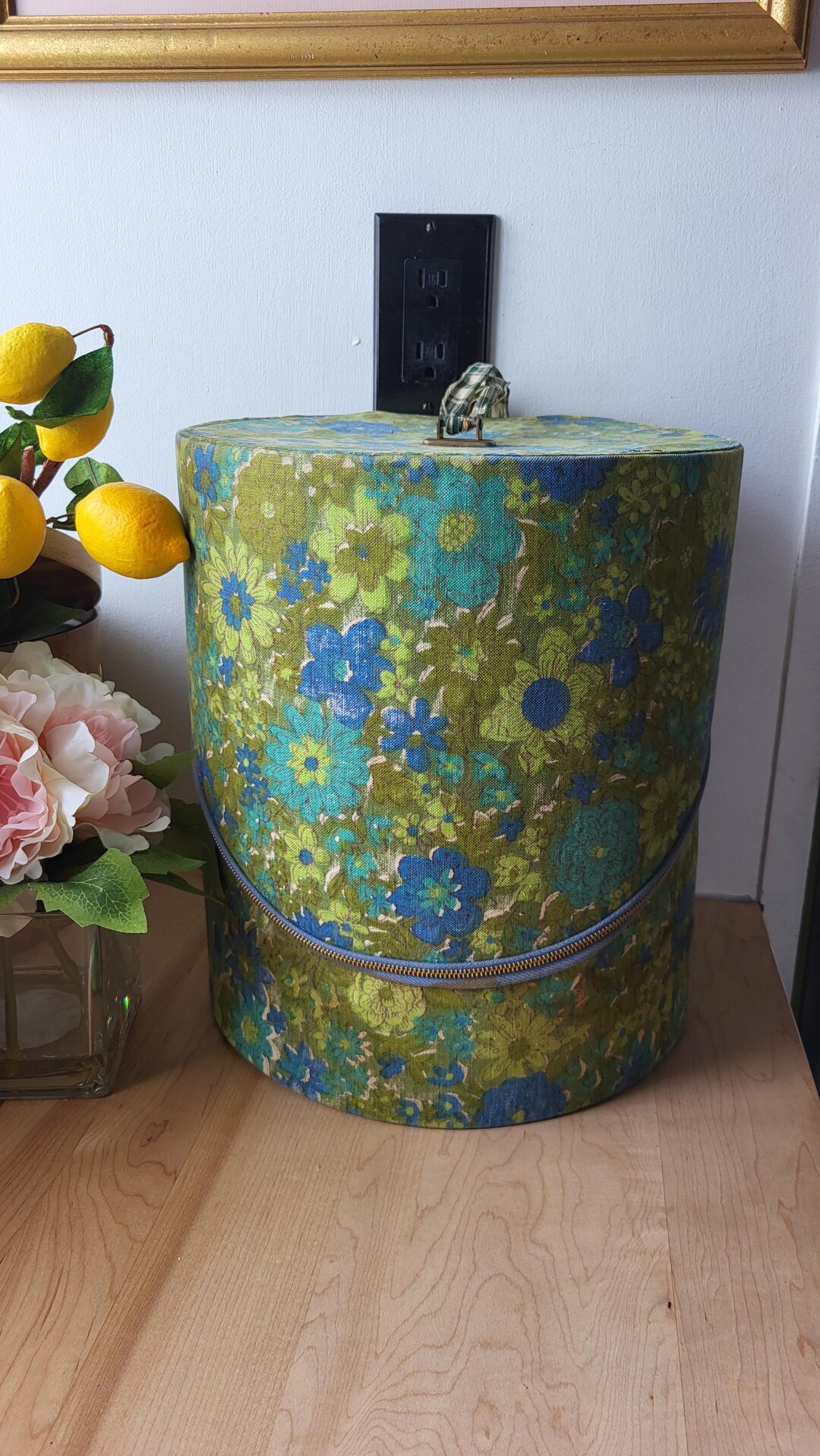 Vintage Case Wig Case Hat Box Flower Power - Etsy