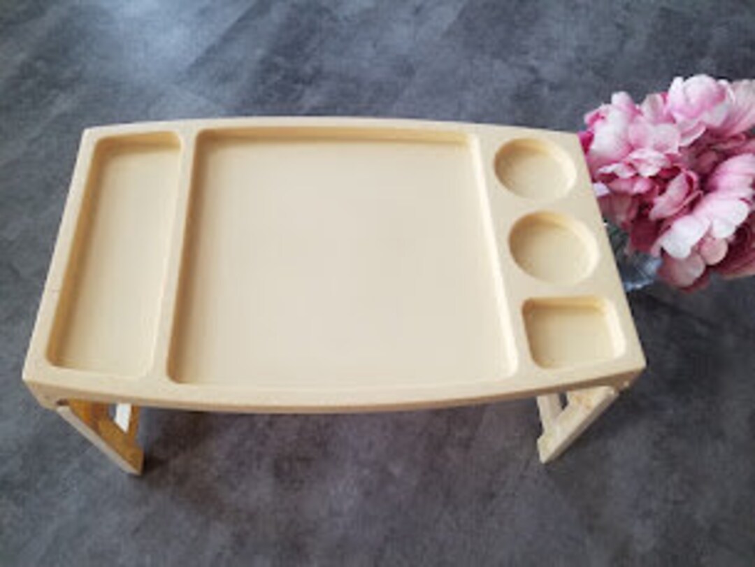 Vintage 70's Folding Plastic Tray Table Designed by Dansol Canada Bed ...