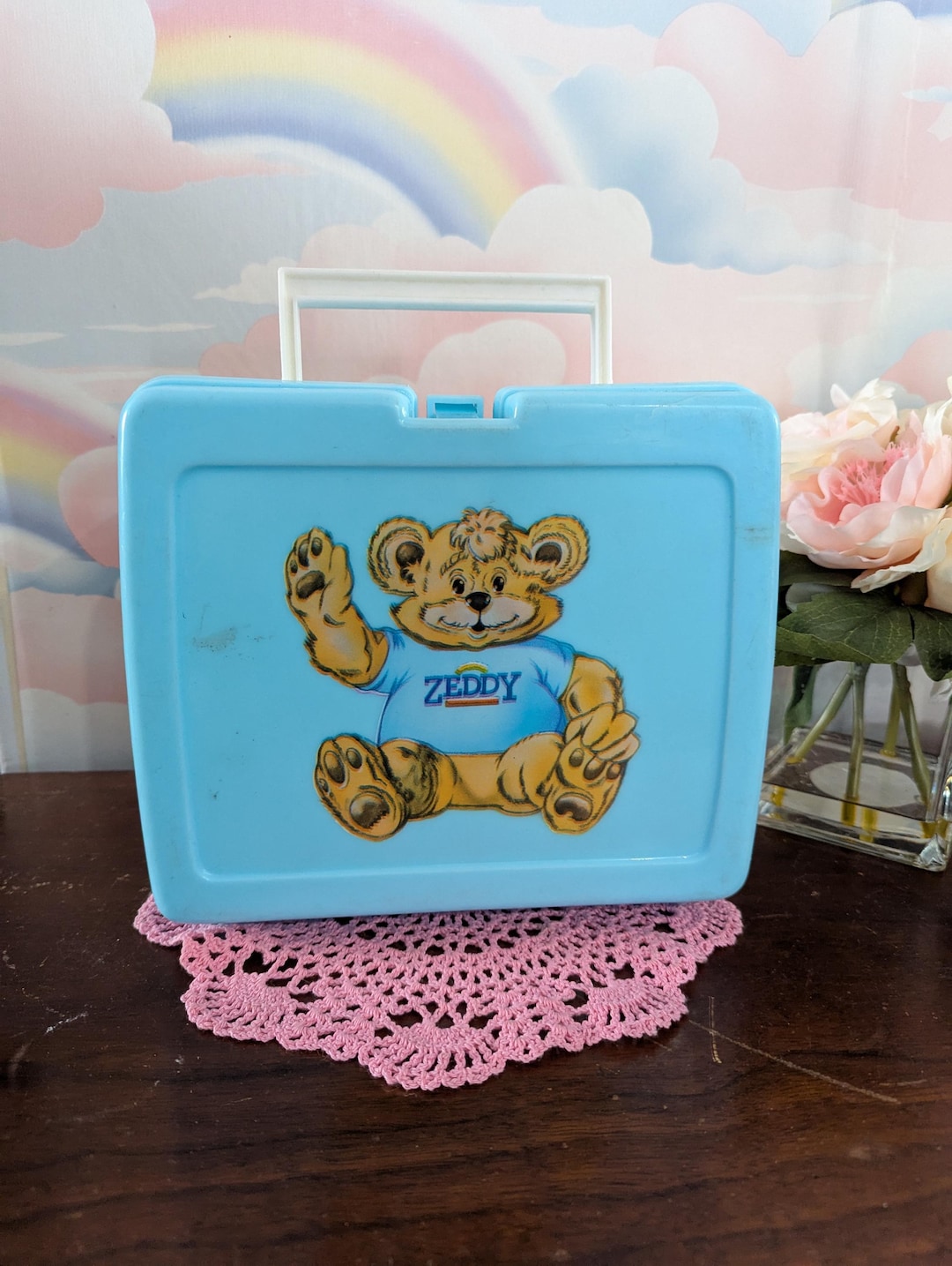 90s Zeddy Bear Blue Plastic Lunch Box. Shop Zellers Canada - Etsy