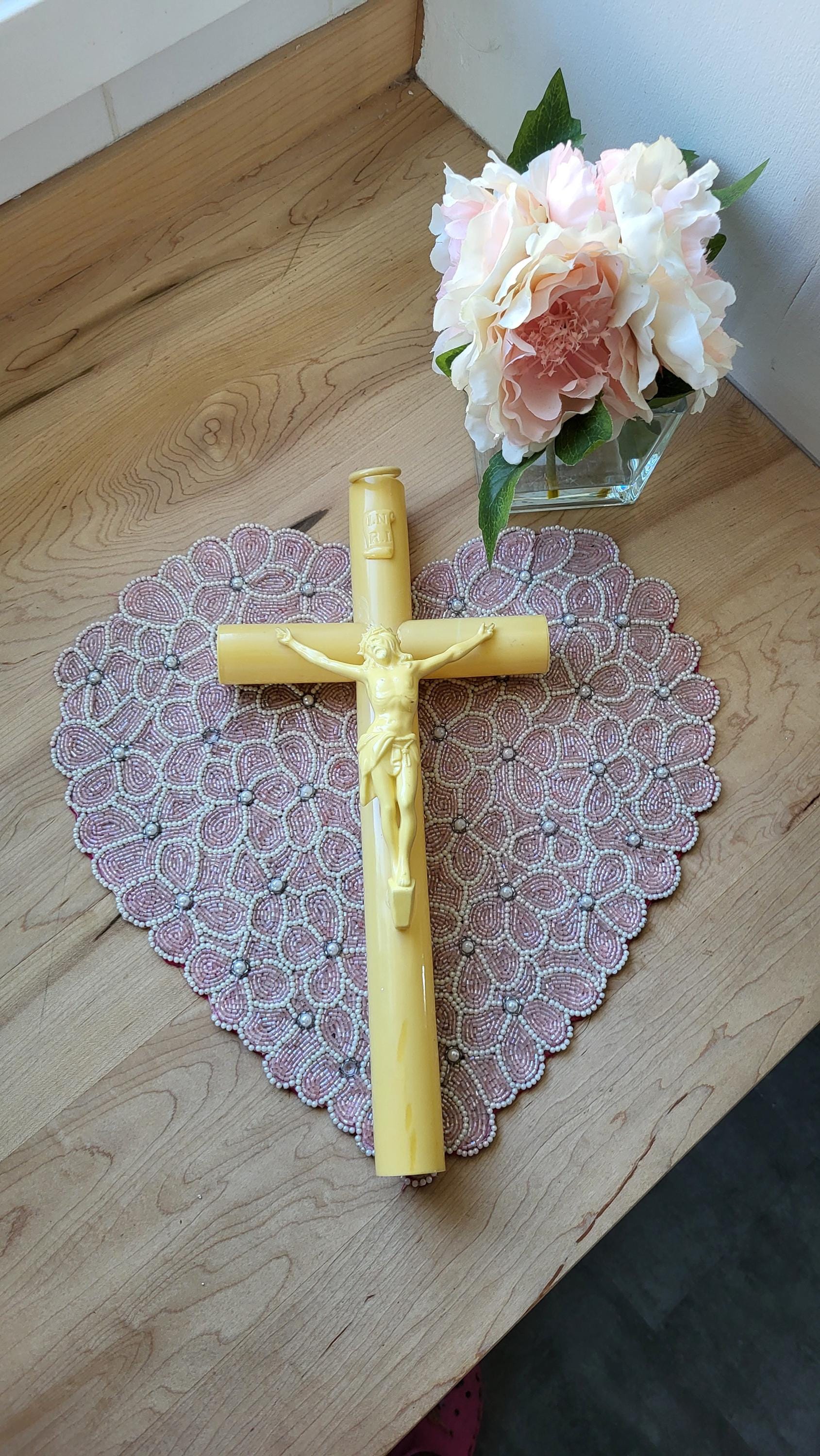 Divine 19thc Large Antique French Art-deco Religious Celluloid ...