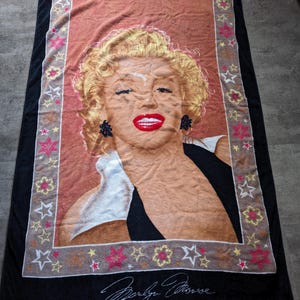 Vintage RARE 1988 Marilyn Monroe by Roger Richman Beach Large Towel - Etsy