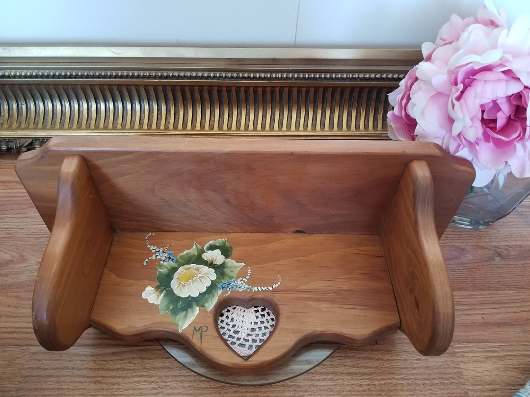 Vintage Cutest Wooden Heart Shelf Handmade and Handpainted - Etsy