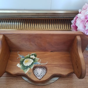 Vintage Cutest Wooden Heart Shelf Handmade and Handpainted - Etsy