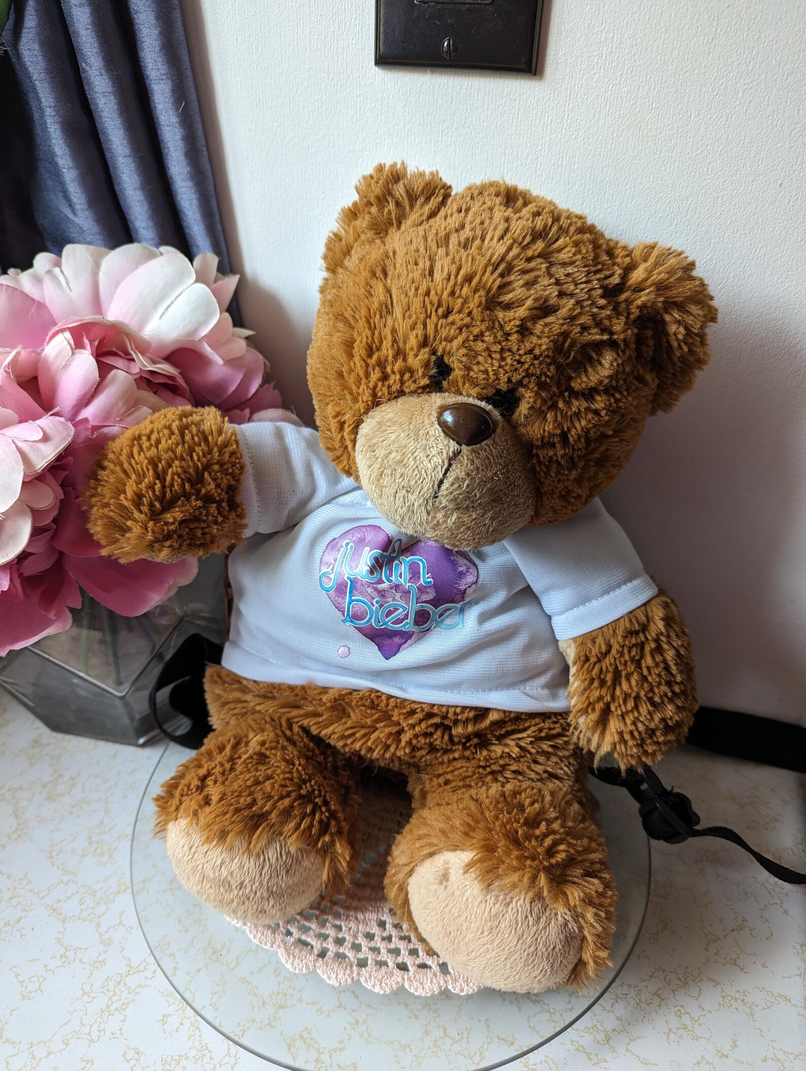 Vintage Rare Justin Bieber Teddy Bear Backpack Stuffed Backpack - Etsy