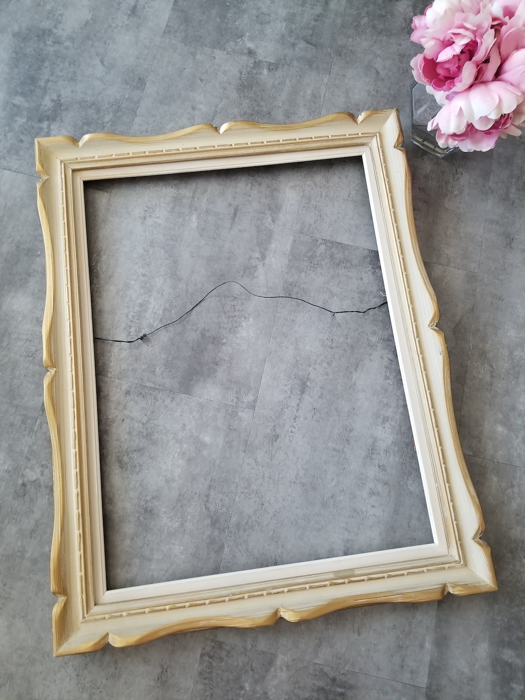 Vintage Antique Wood Frame Hand Carved Provential Victorian Unique ...