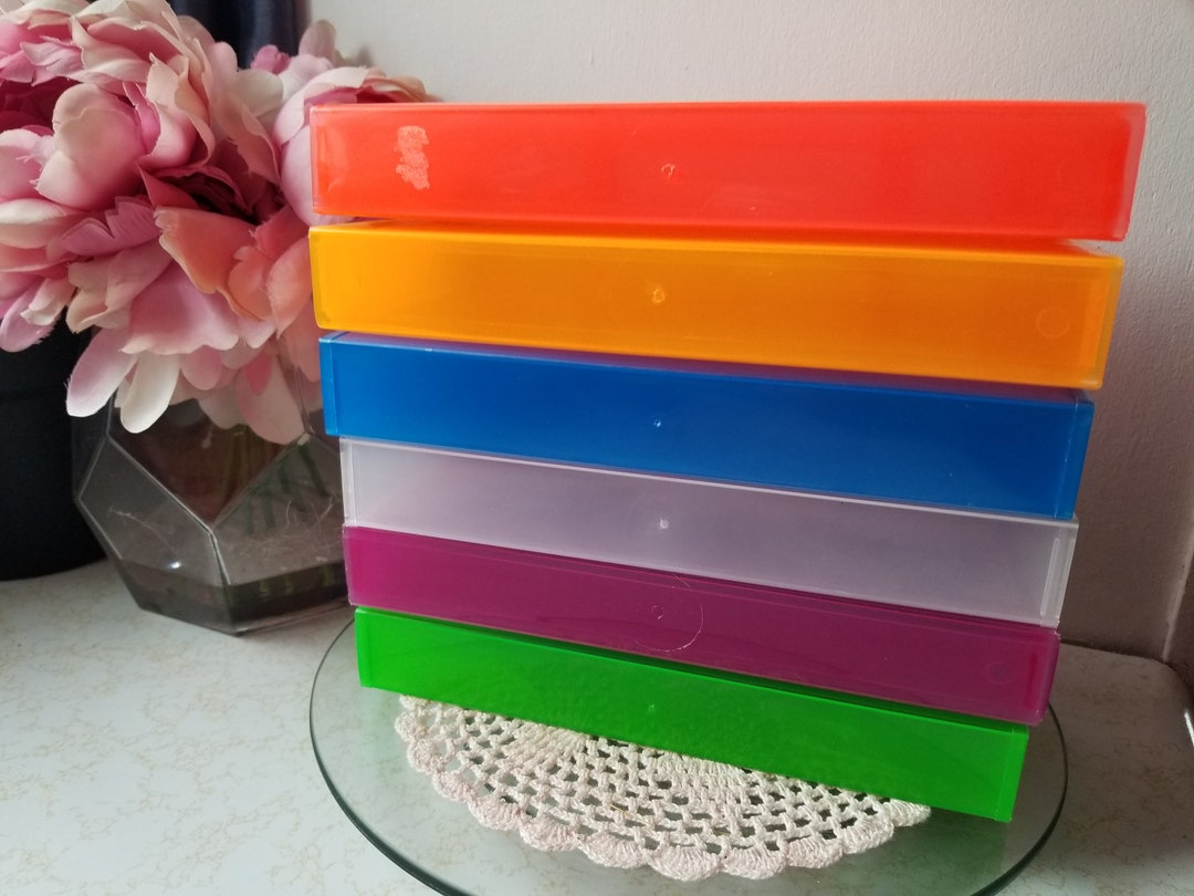 VHS 6 Cases Cassette Tape Cases Vintage, Pre-owned Plastic Excellent ...