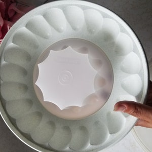 Vintage Tupperware White Speckled Jello Ring Mould, 1970s Tupperware ...