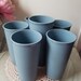 Vintage Set of 6 Tupperware Cups Tumblers Blue Made in USA - Etsy