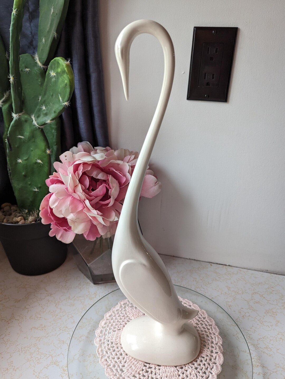 Vintage Ceramic Crane Bird Vintage Mid Century Modern - Etsy