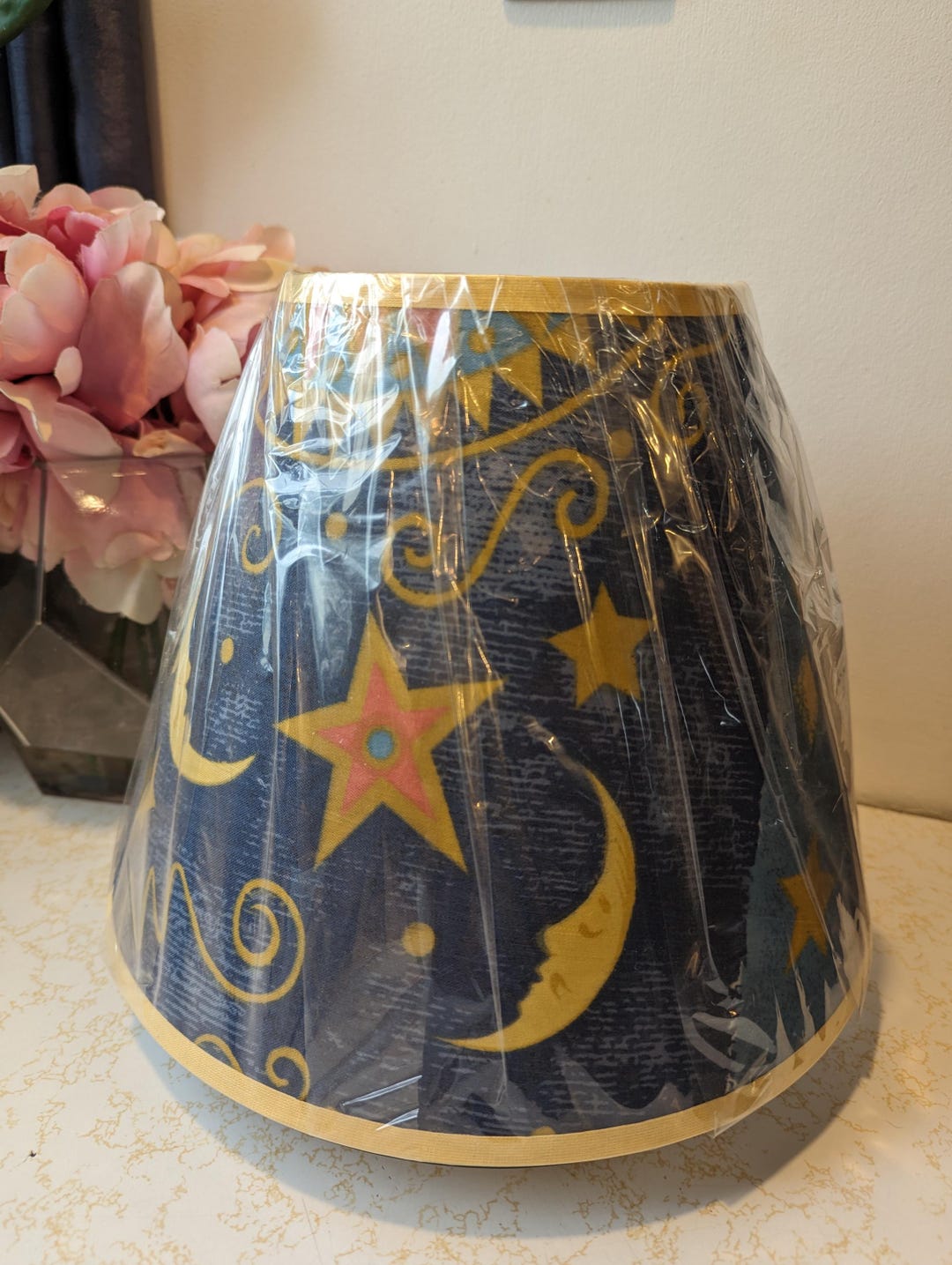 Retro Moon and Sun Lampshade 90s | Celestial Decor, Boho Home, Boho ...
