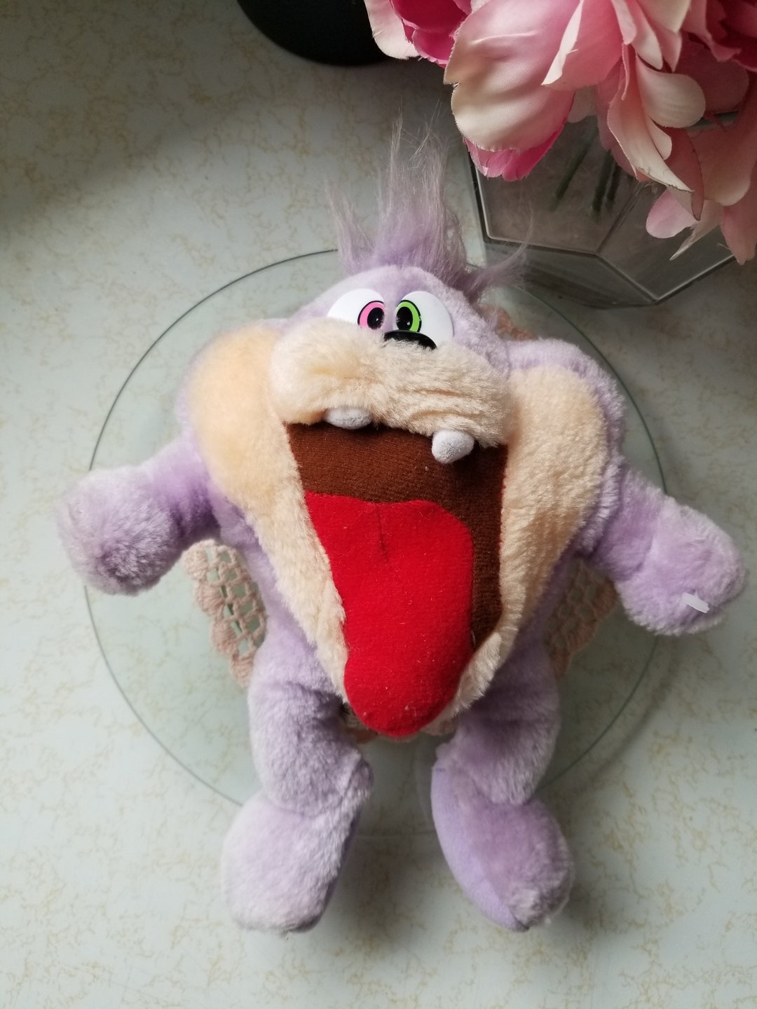 Ace Warner Bros, 1990 Tiny Toons, Mauve, Dizzy Devil, Plush, 9 Inches ...