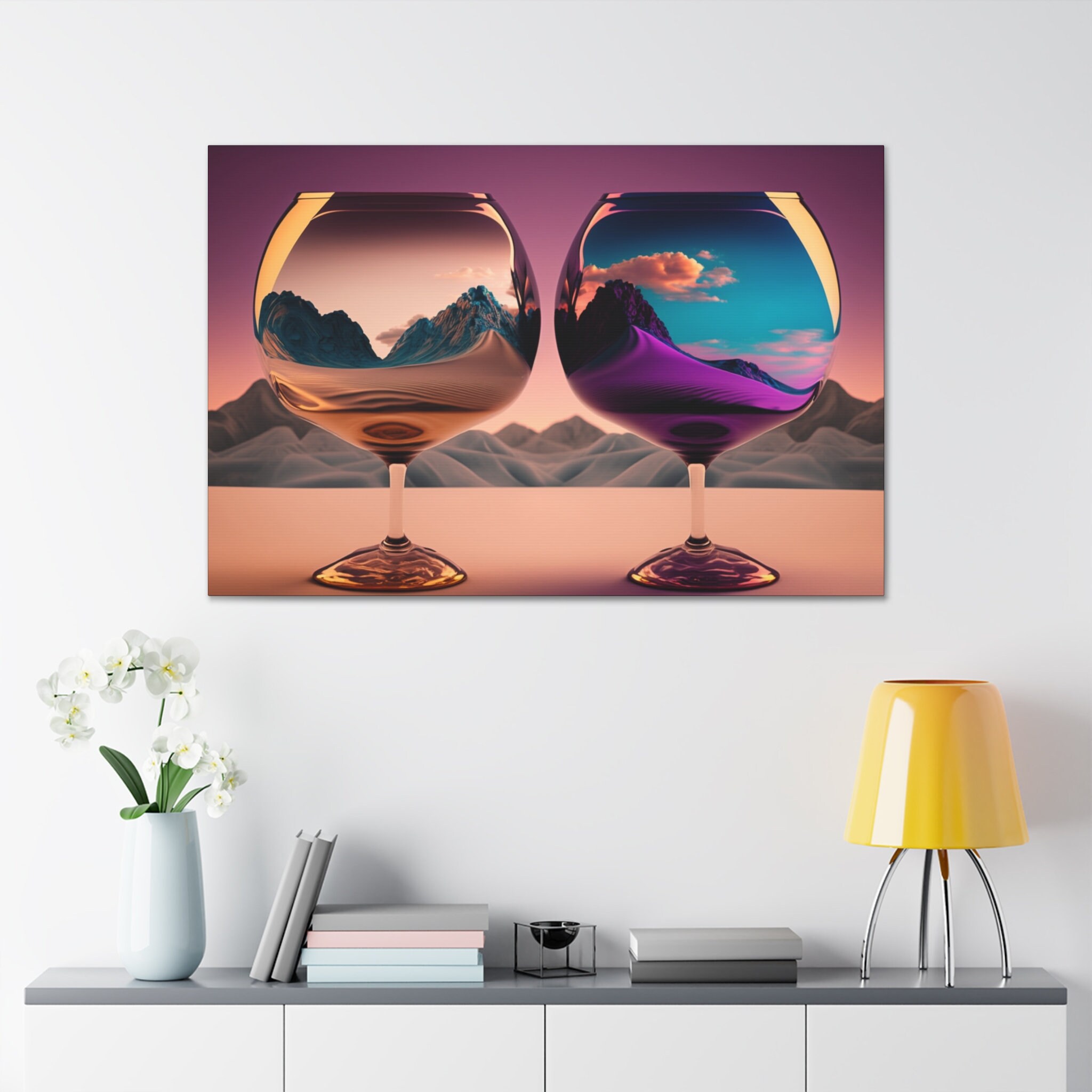 Winescapes Wine Canvas Wall Art Abstract Wall Art Canvas Wine Wine ...