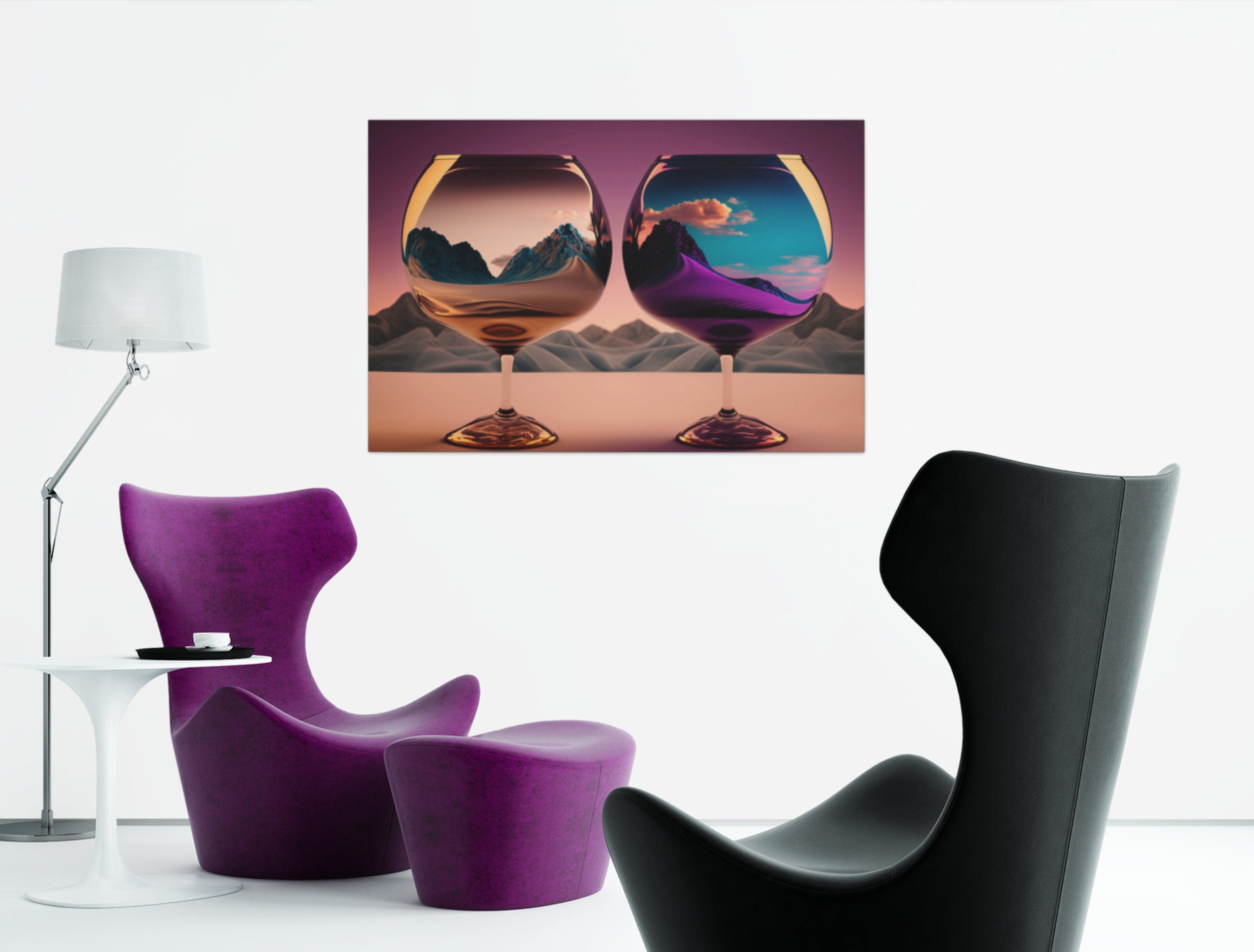 Winescapes Wine Canvas Wall Art Abstract Wall Art Canvas Wine Wine ...