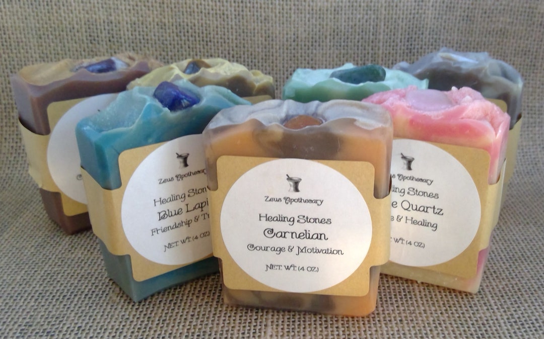 Healing Stones Soap Set-7 Soaps - Etsy