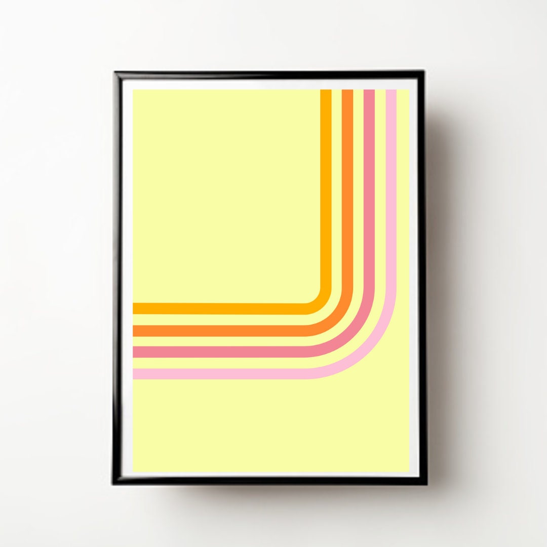 A4 Pastel Retro Gallery Set Print, Quotes Print, Poster Print, Wall Art ...