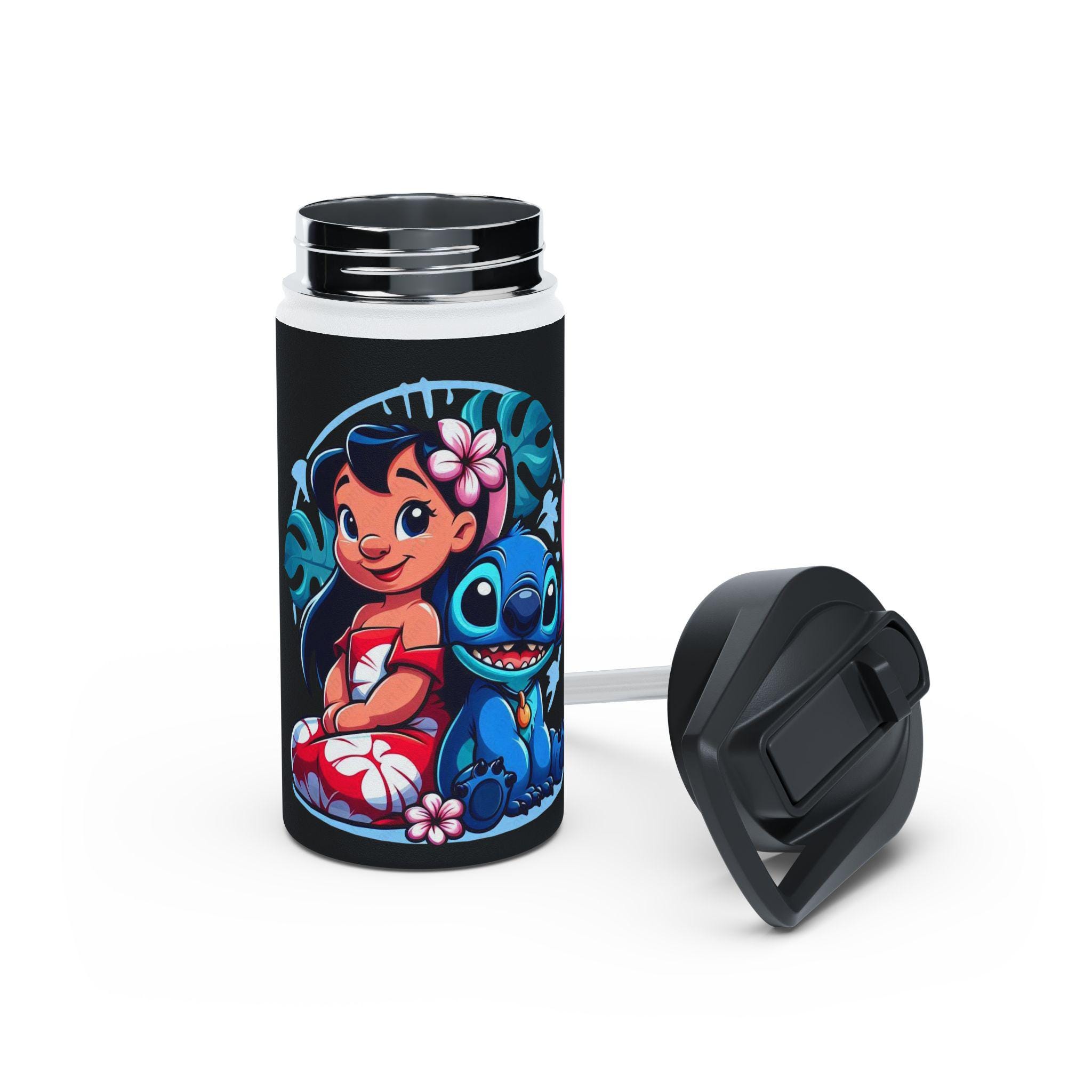 Disney-inspired Stainless Steel Water Bottle, Lilo and Stitch Design ...