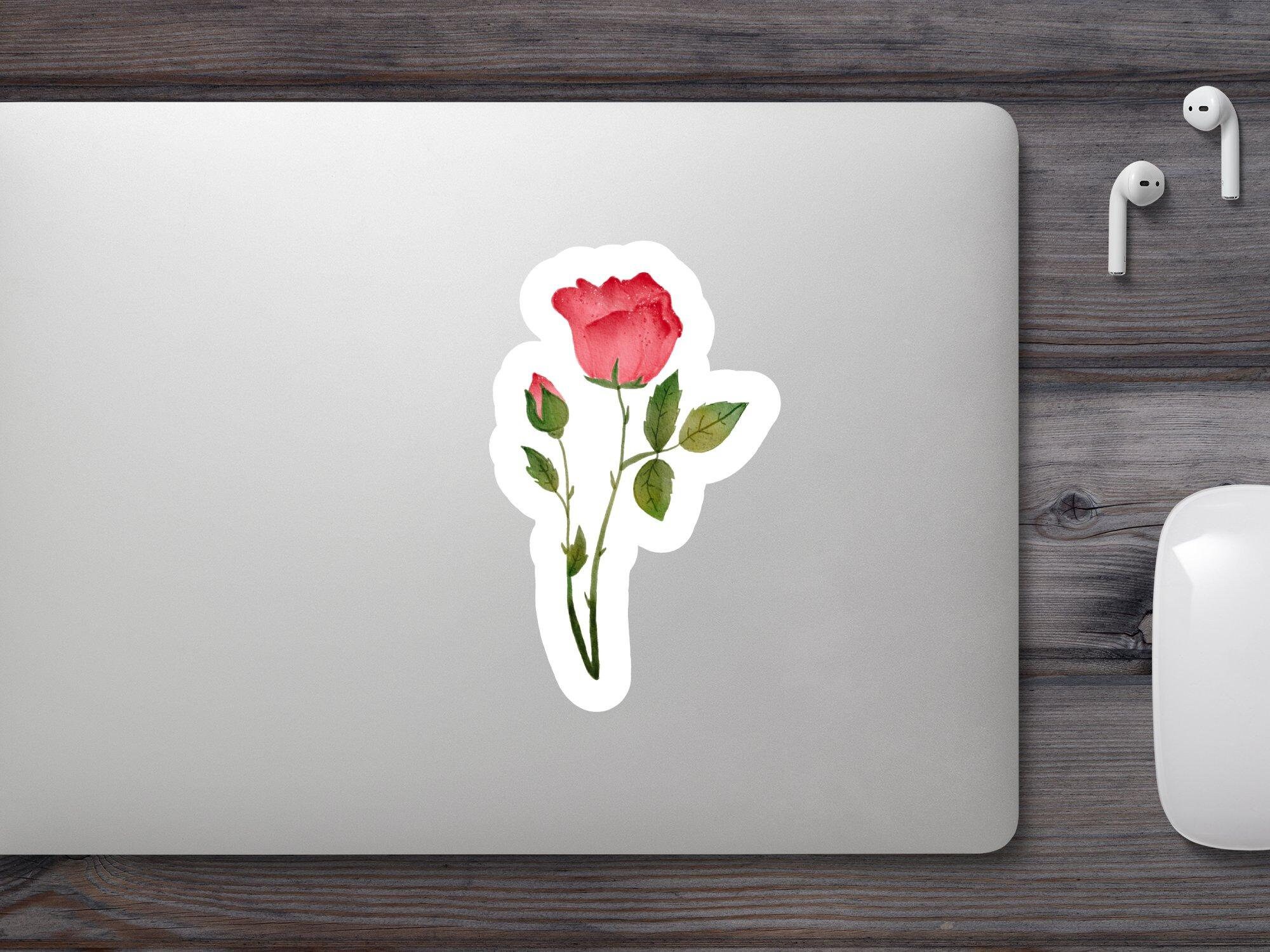 June Birth Month Flower Sticker Decal Rose Birthday Cute Bumper Sticker ...