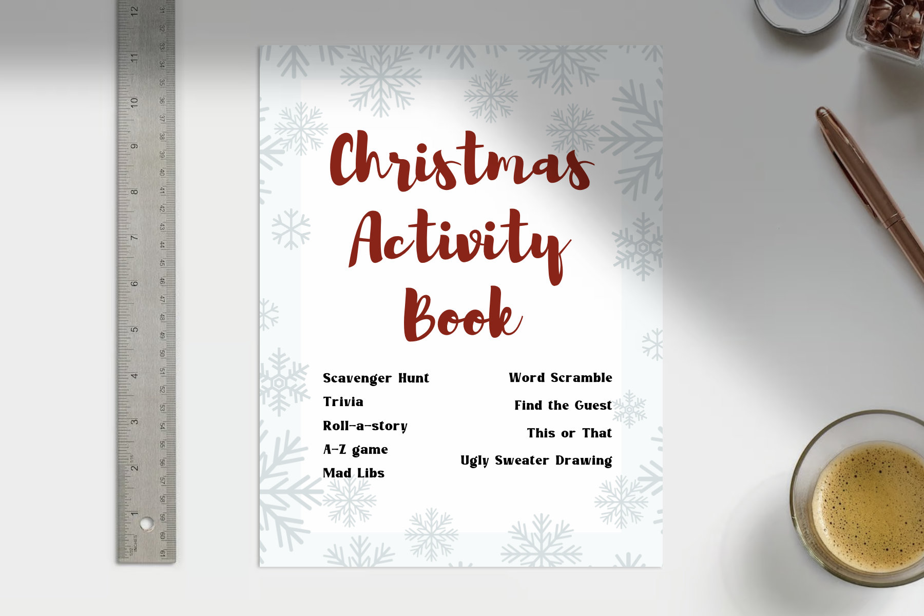 Printable Christmas Game Bundle Printable Instant Download Holiday ...