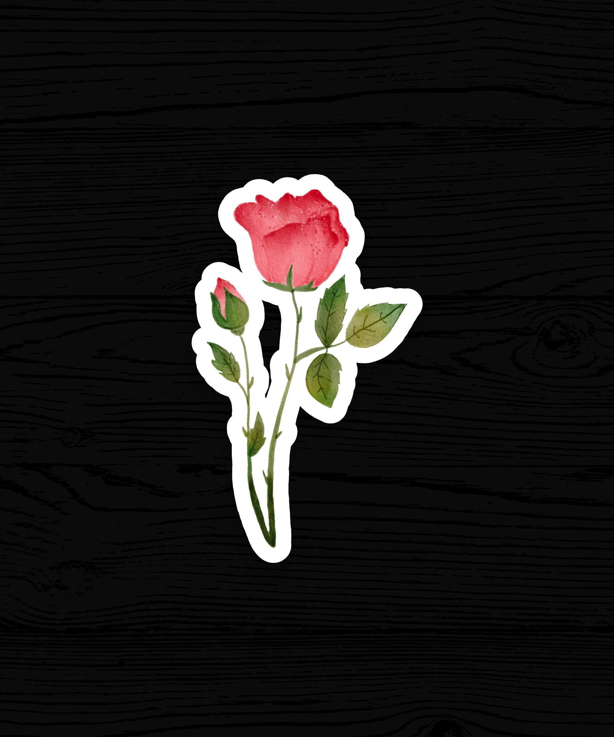 June Birth Month Flower Sticker Decal Rose Birthday Cute Bumper Sticker ...
