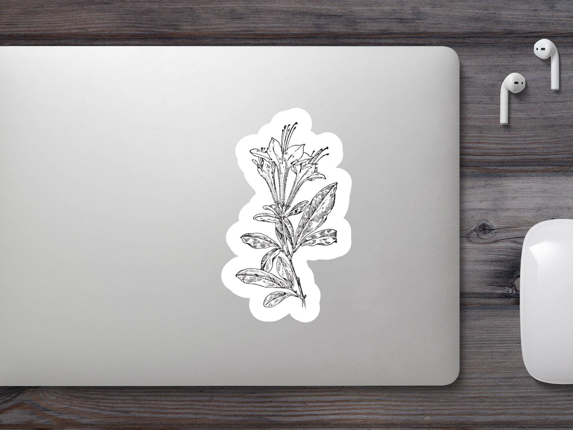 June Birth Month Flower Sticker Decal Honeysuckle Birthday Cute Bumper ...