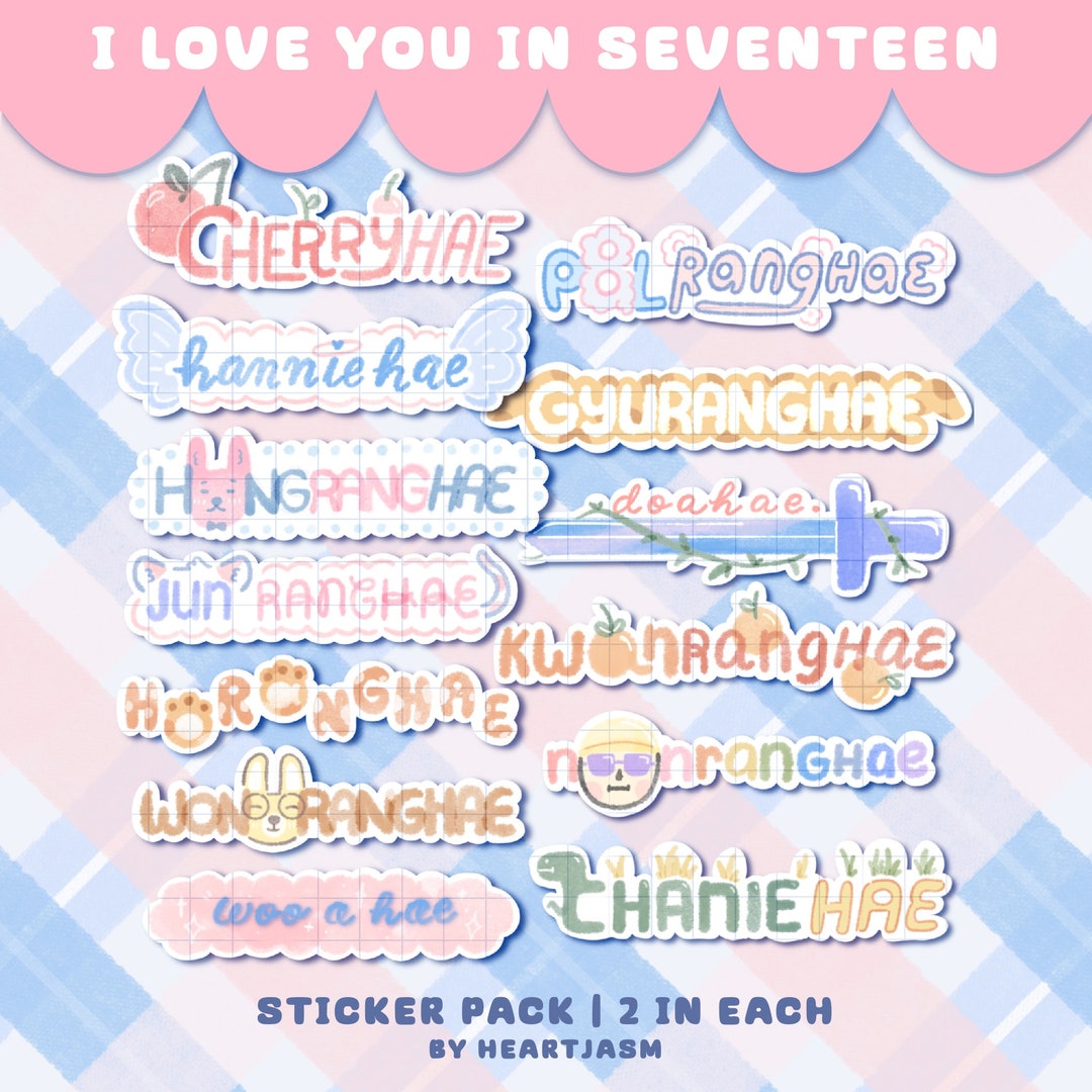 Horanghae SEVENTEEN Sticker Pack for Carats Gift Seventeen Journaling ...