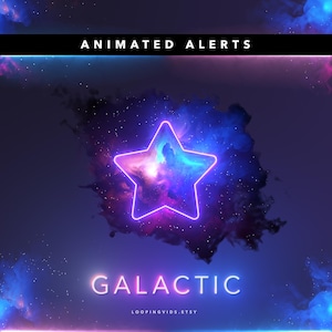Galactic Animated Twitch Alerts: Stream Overlay (digital Download) - Etsy