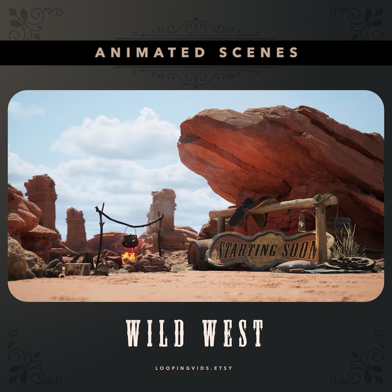 West Overlay Twitch - Etsy