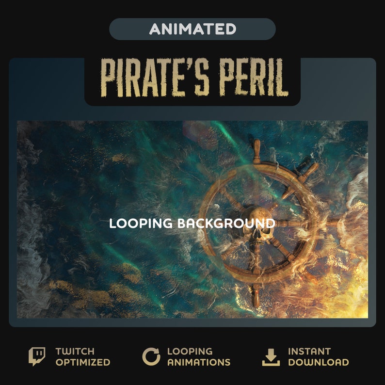 Animated Twitch Screens: Pirate's Peril - Etsy