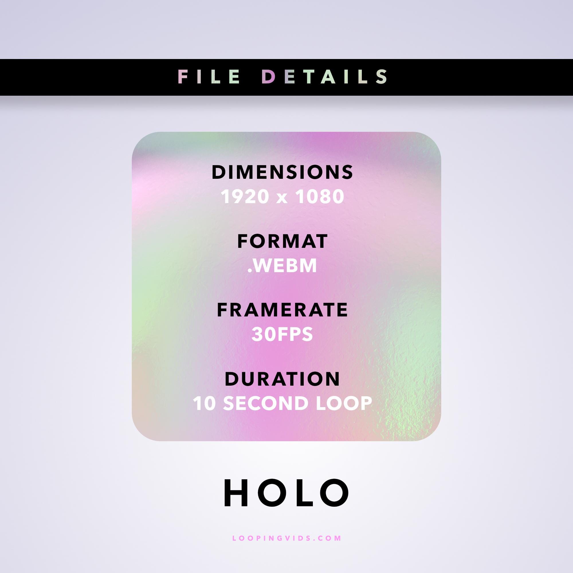 Twitch Overlays: HOLO- Animated Screens - Etsy