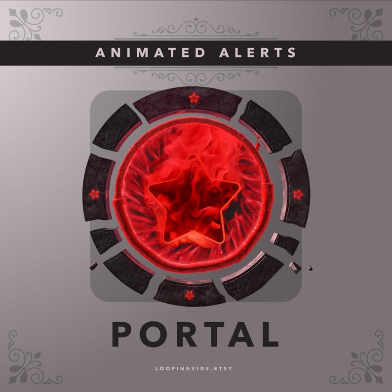 Portal Bloodlust Animated Twitch Alerts: Streaming Overlay (digital ...