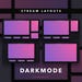 Dark Mode Stream Layout Pack: Twitch & Youtube Overlays (PNG) - Etsy