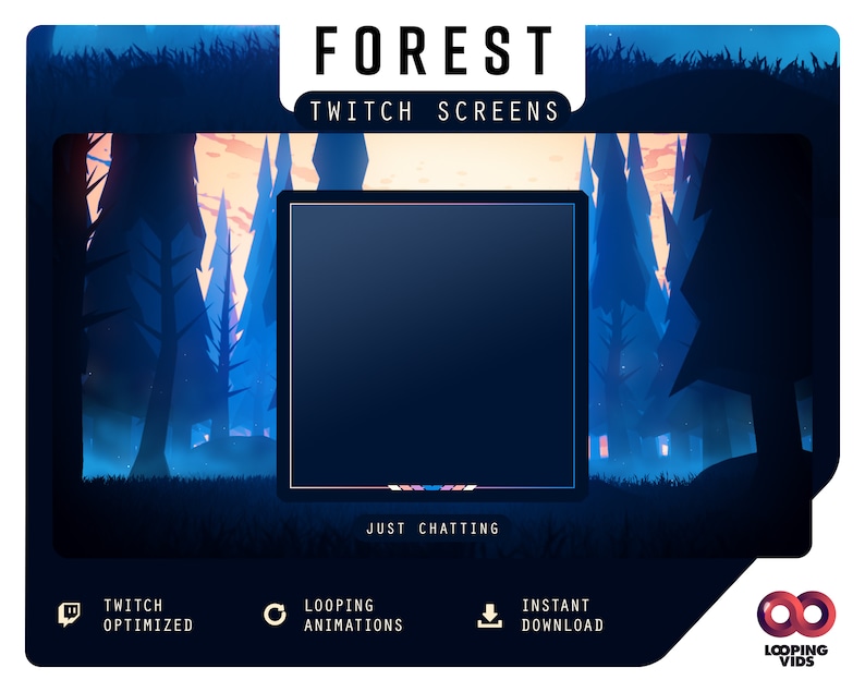 Twitch Overlays: Forest - Animated Screens - Etsy Canada