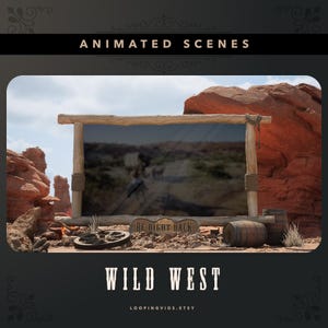 Twitch Overlays: Wild West - Animated Screens - Etsy