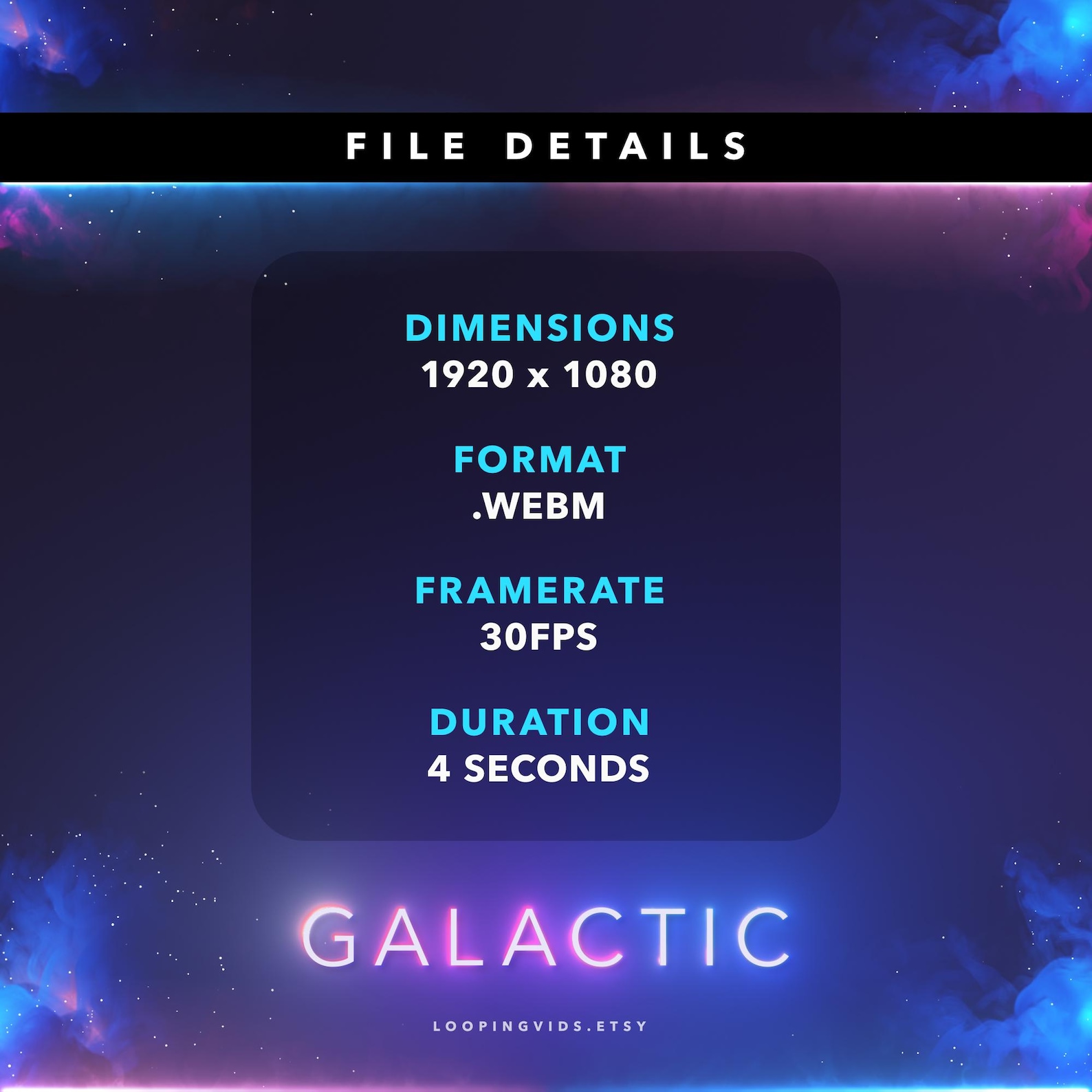 GALACTIC Stinger Transition: Animated - for Transitioning Between ...