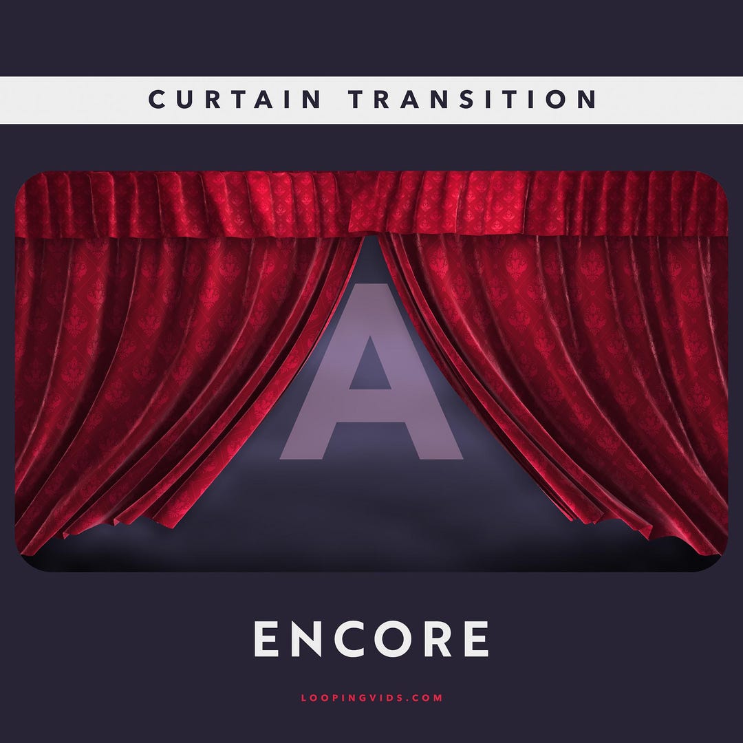 Red Curtain Stinger Transition – Stage Animation for OBS & Streamlabs ...