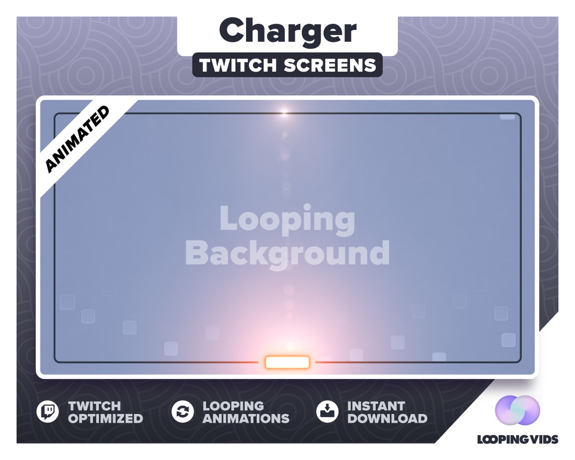 Twitch Overlays: Charger Animated Screens - Etsy