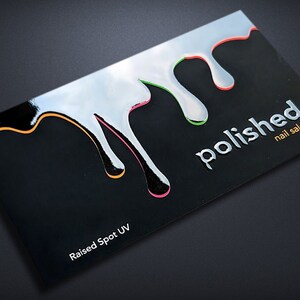 Raised Gloss Business Card - Custom Business Card - Custom Design ...