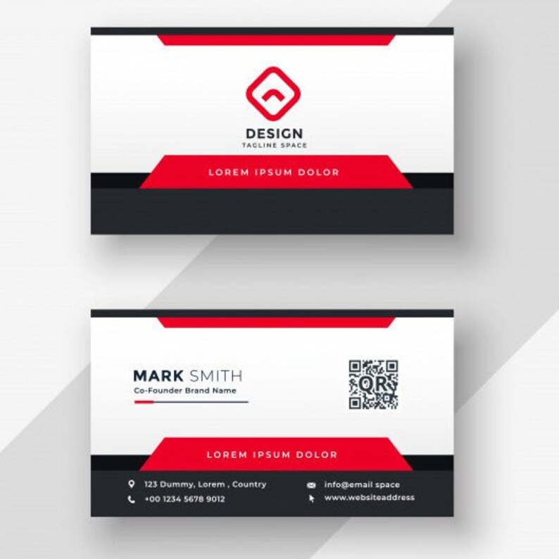 Raised Gloss Business Card Custom Business Card Custom Design Free ...
