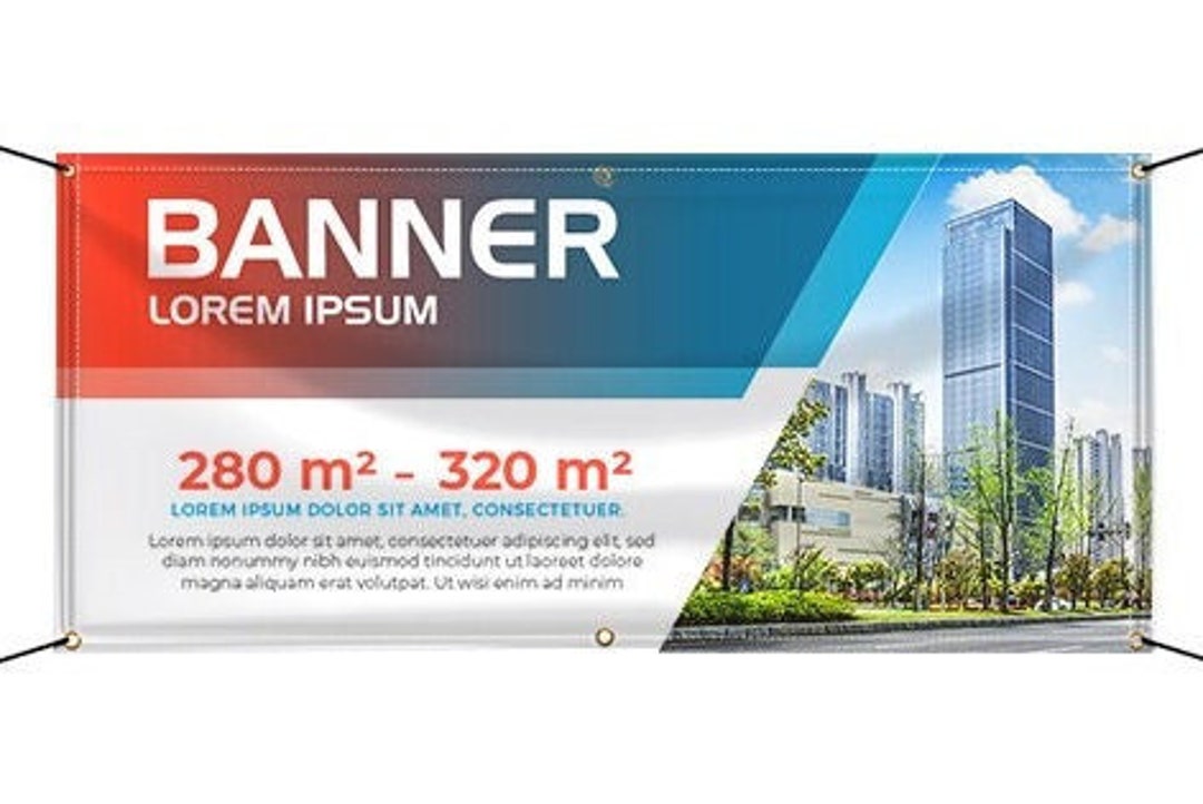 Outdoor Banners Full Color Banners Custom Size Finish With Scrim Vinyl ...