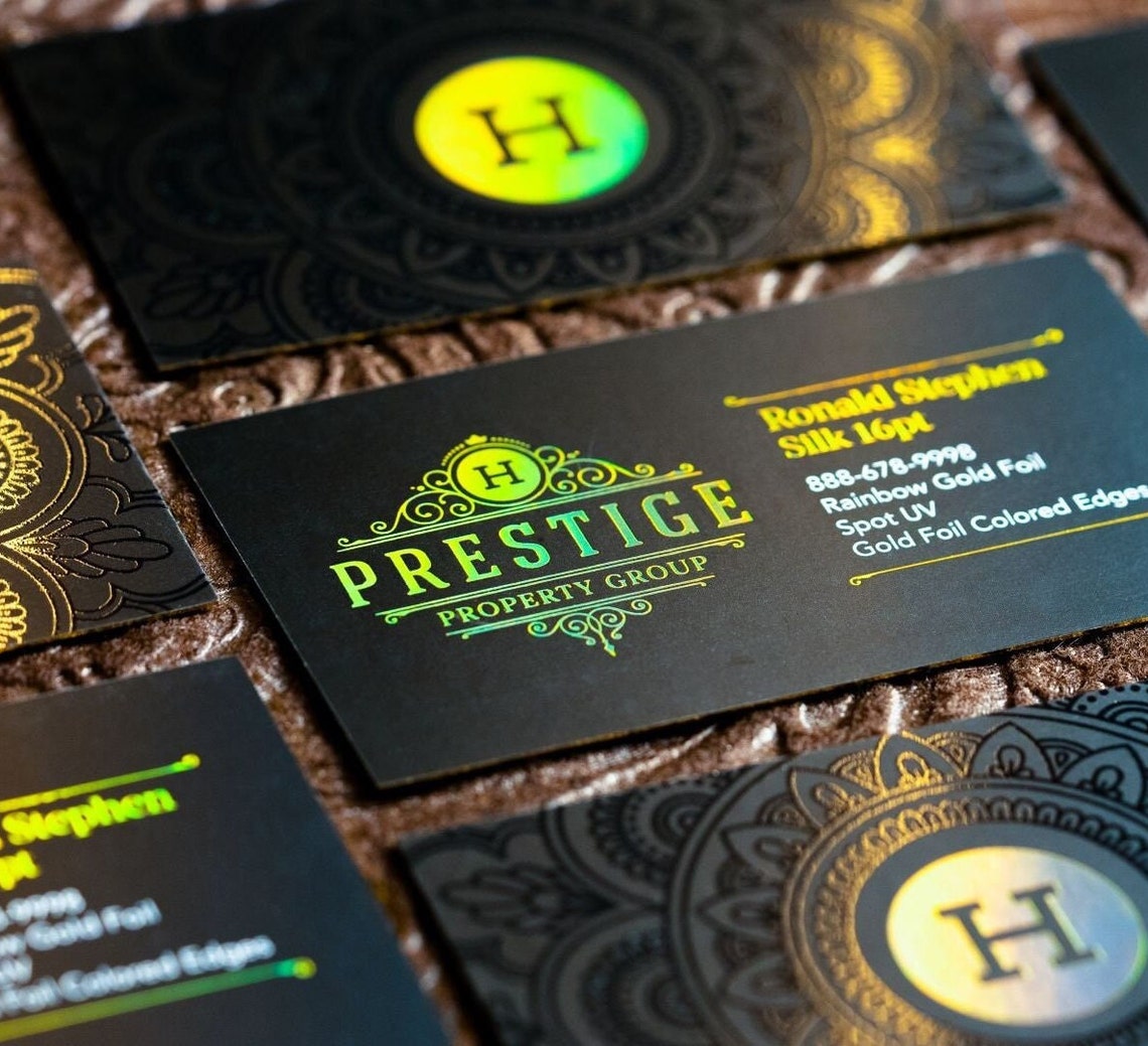 Raised Gloss Business Card - Custom Business Card - Custom Design ...