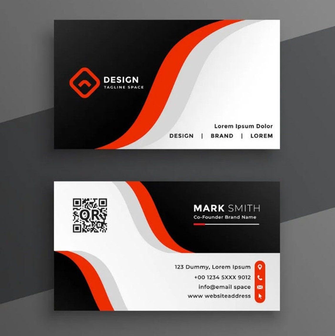 Raised Gloss Business Card - Custom Business Card - Custom Design ...