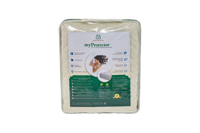 Myprotector®, 2-in-1 Ultimate, Washable Wool Filled Waterproof Mattress ...